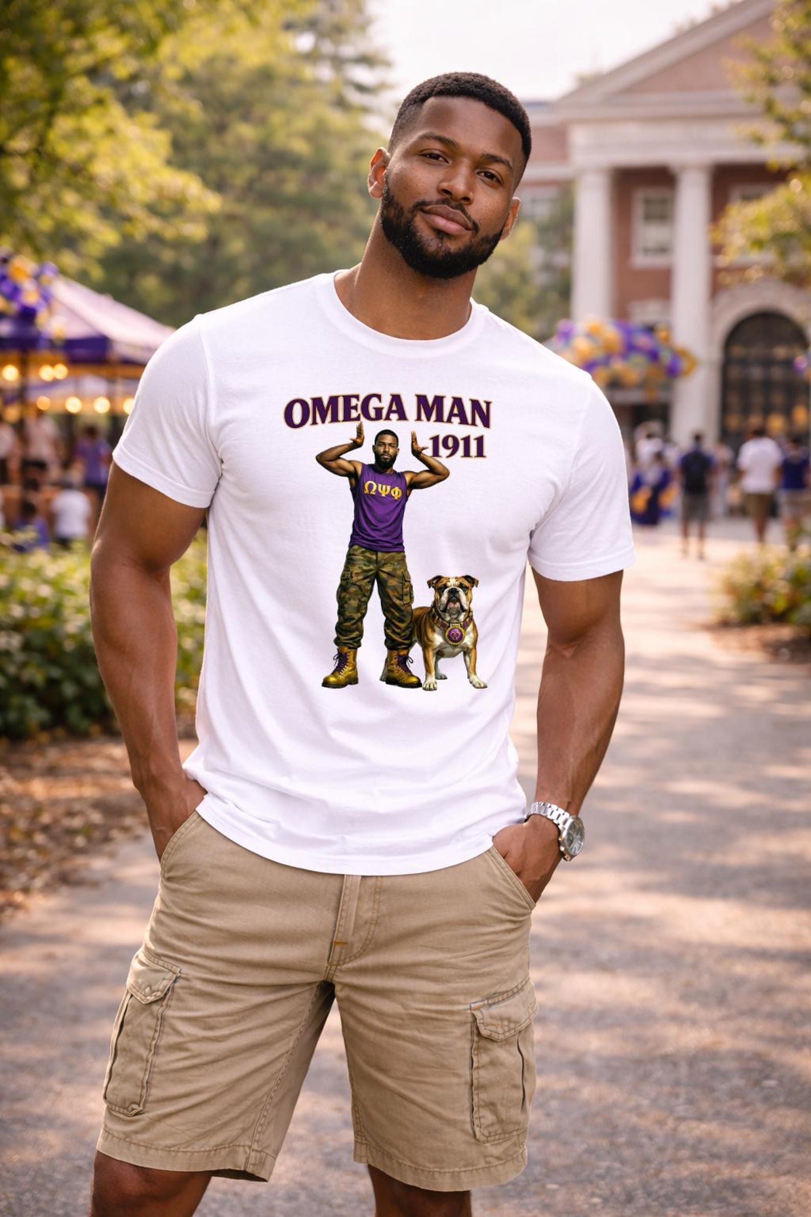 Omega Man 1911 Art | Purple & Gold, Divine Nine (digital Download) - Etsy