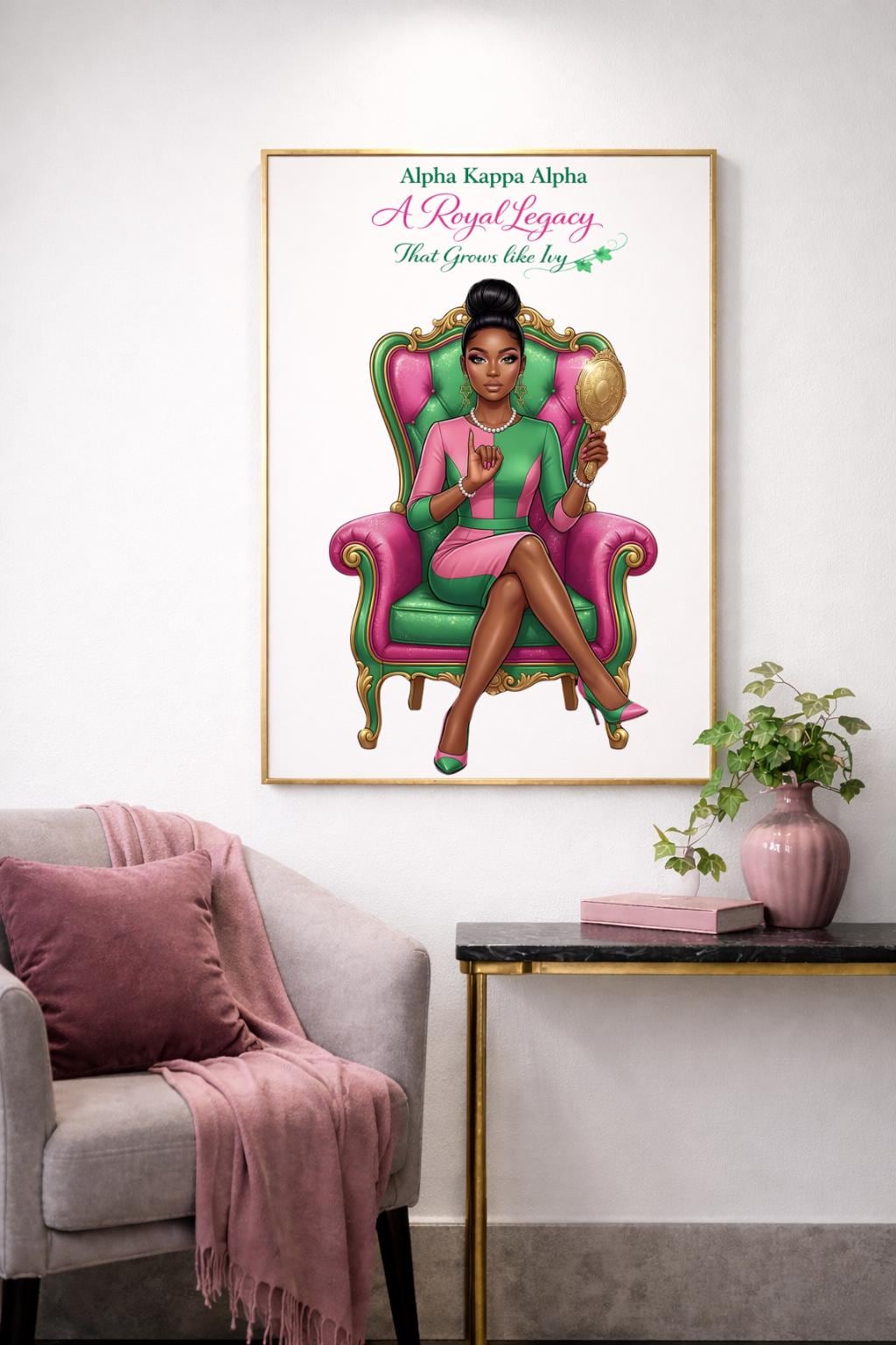 Alpha Kappa Alpha Royal Legacy PNG, AKA Sorority Art (digital Download ...