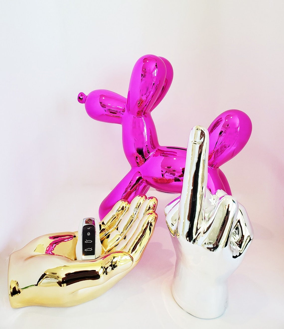 Interior Illusions Plus Silver Middle Finger Table Top - Etsy