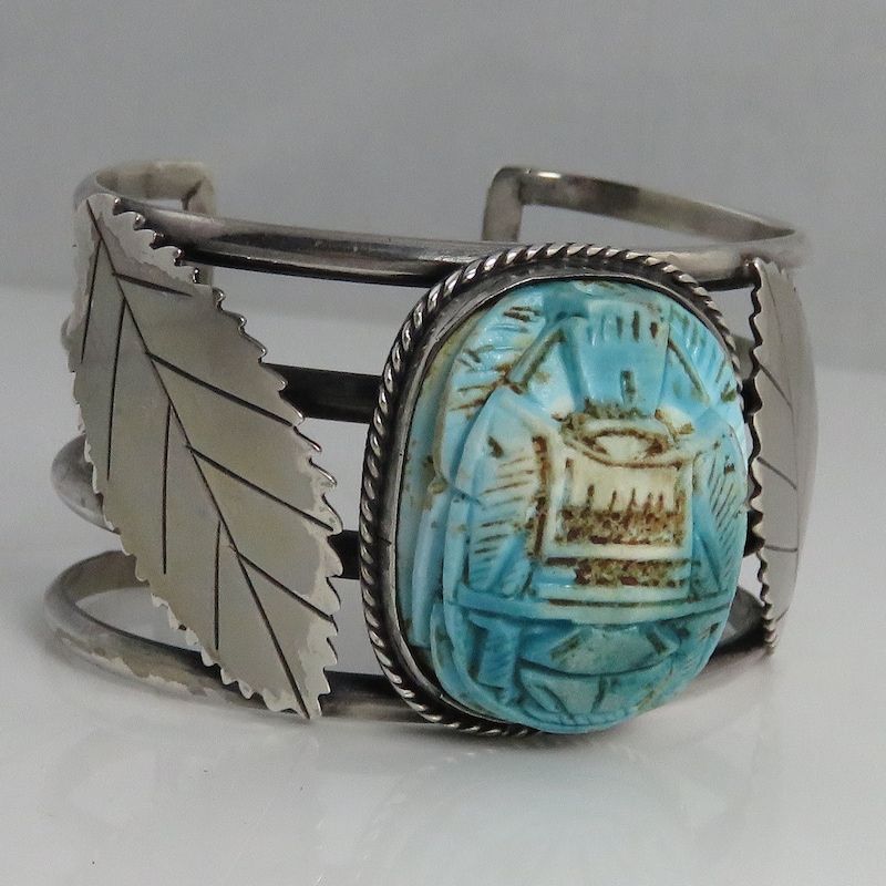 Silver Scarab - Etsy