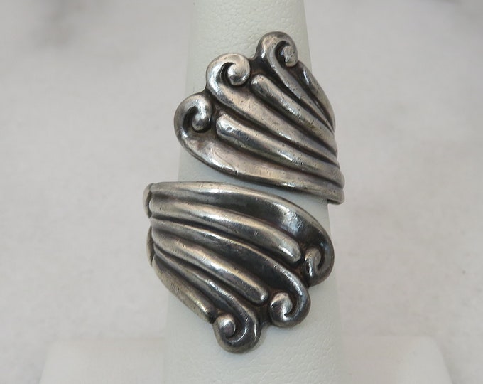 Vintage Sterling Silver Signed Mexican Wrap Ring Size 7. - Etsy