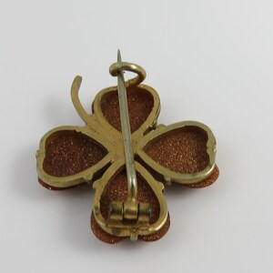Victorian Gold Stone Lucky Clover Gf Pin Brooch. - Etsy