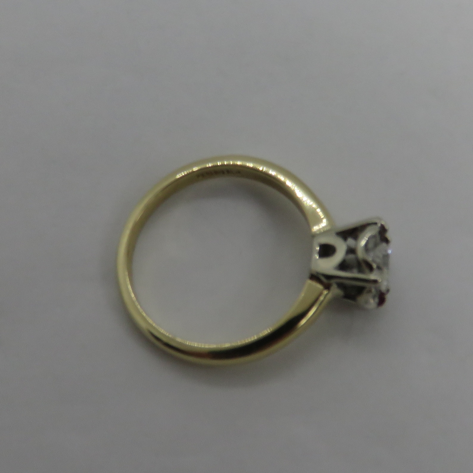 Vintage 14k Diamond Wedding Engagement Ring Sz 6. by Schiller. | Etsy