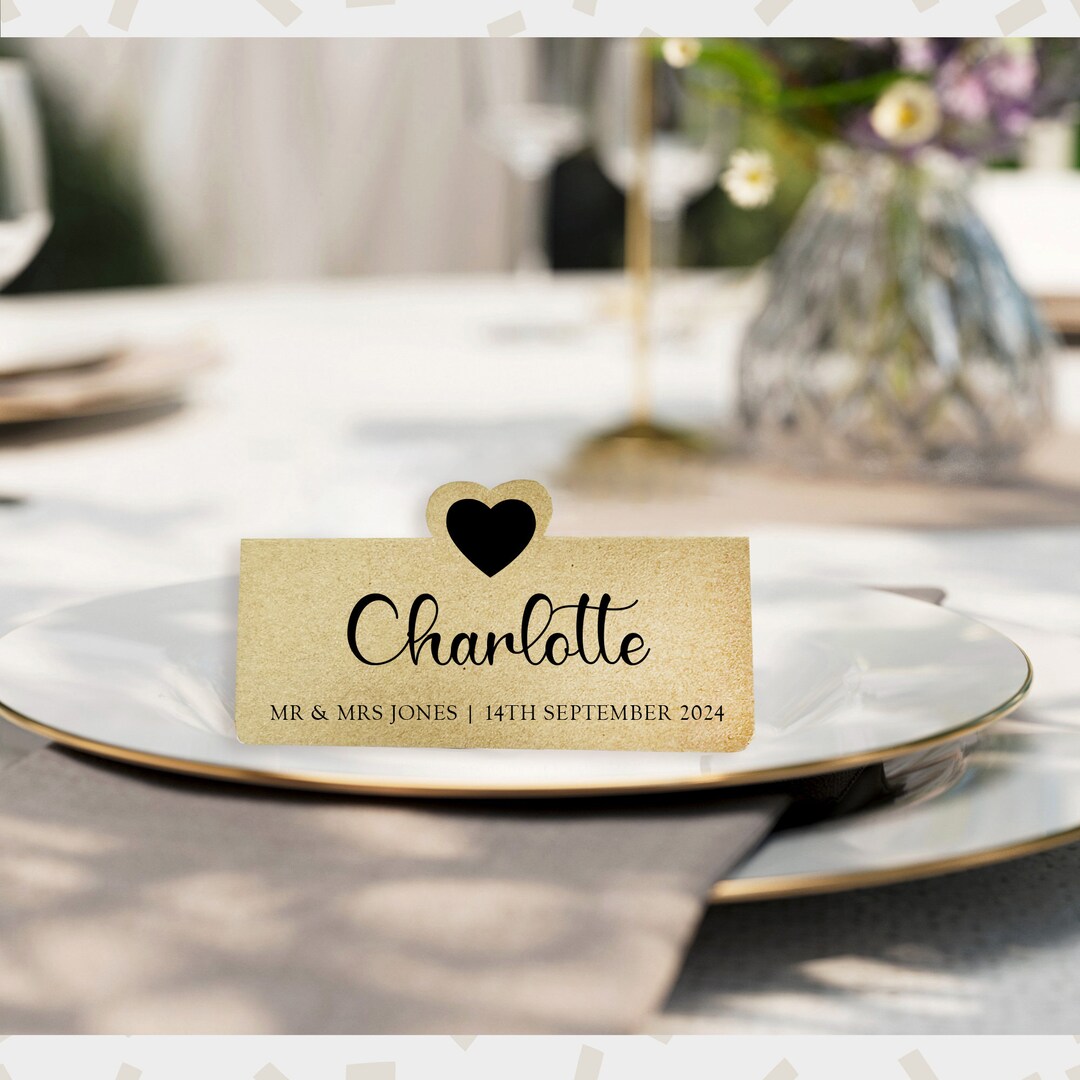 Rustic Place Cards, Wedding Place Cards, Personalised Place Cards ...