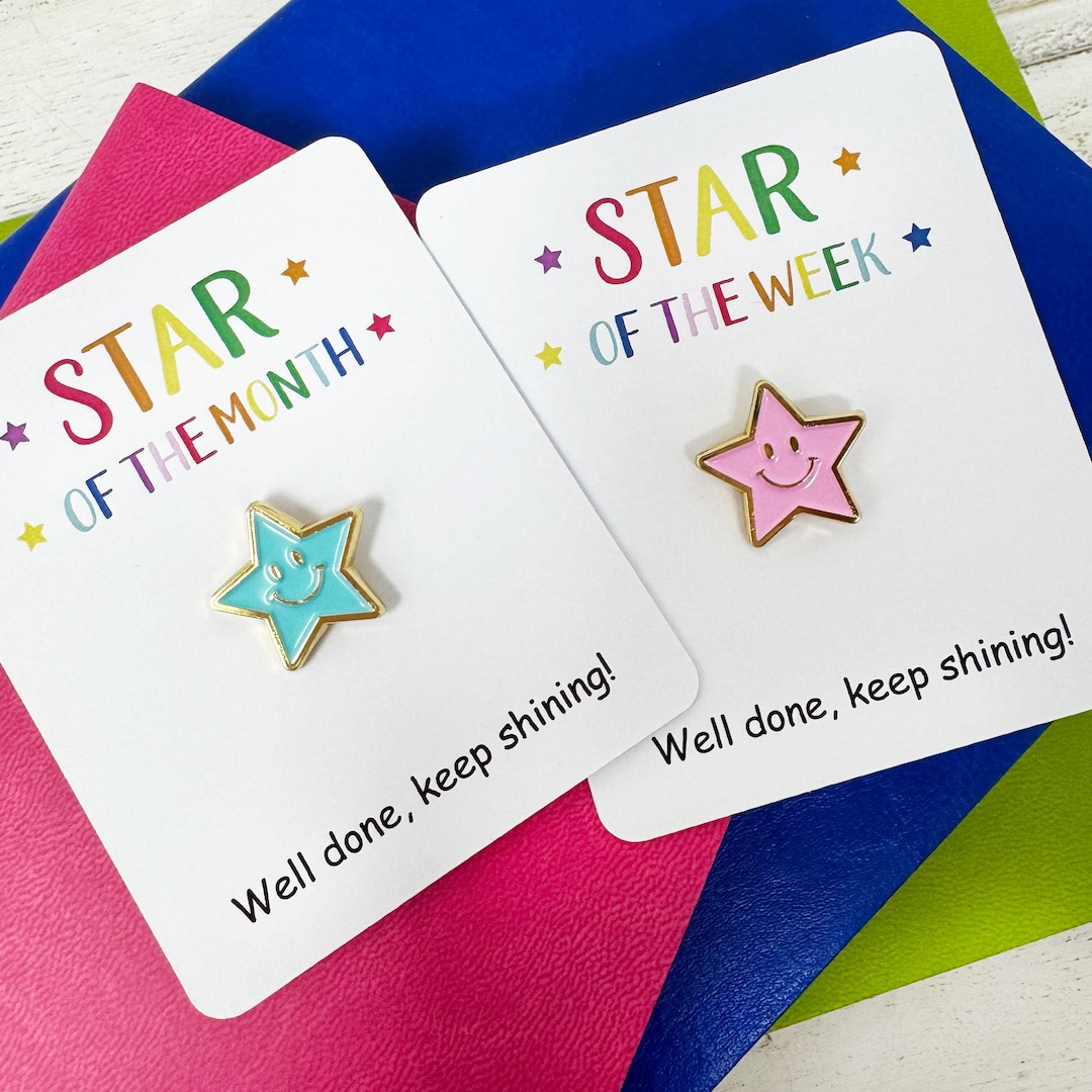Star of the Week Pin Badge: Teacher Reward, Pupil Gift - Etsy