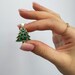 Personalised Christmas Tree Enamel Pin Badge: Festive Gift - Etsy