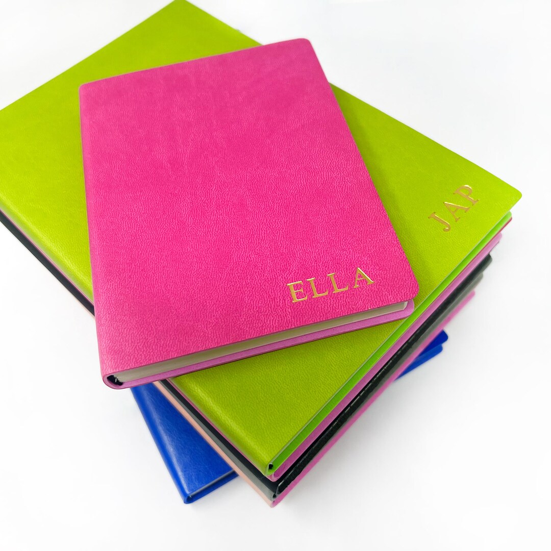Monogrammed Journal: Personalized Notebook With Gold Foil - Etsy Canada