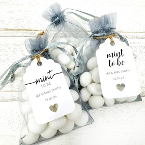 Mint to Be Personalised Wedding Favour Tags,mint to Be Favour Tags ...