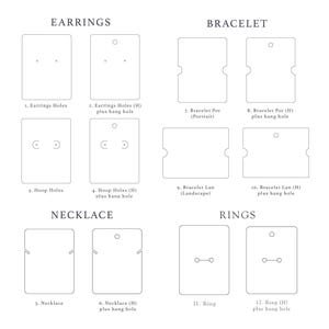 Custom Branded Jewellery Display Cards: Earring & Necklace Cards ...