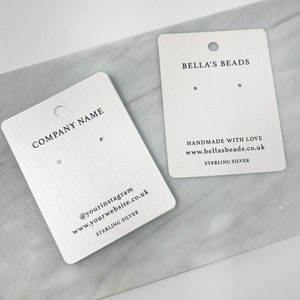 Custom Branded Jewellery Display Cards: Earring & Necklace Cards ...