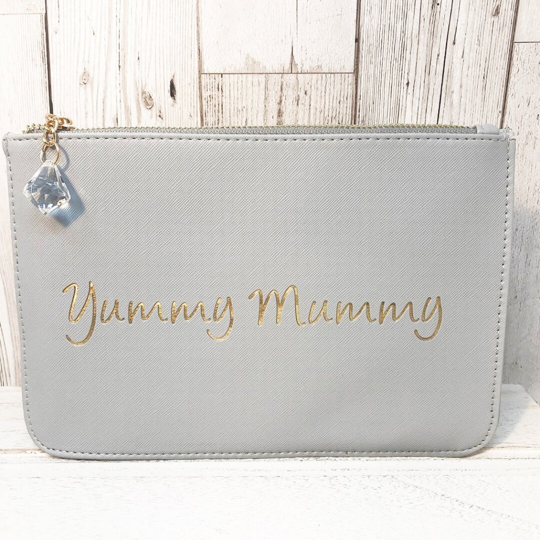 Fun Inspirational Quote Slogan Pouch, Yummy Mummy Bag, Evening Bag ...