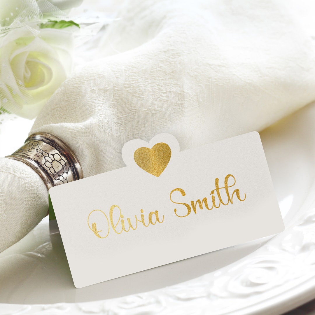 Wedding Place Cards, Personalised Place Cards, Wedding Table Decor ...