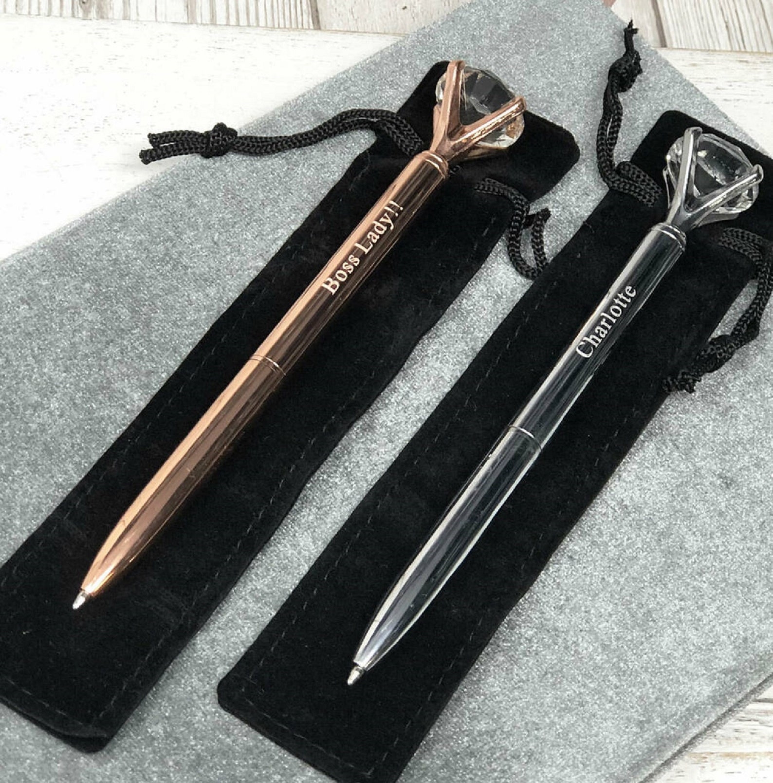 Personalised Diamond Top Pen Personalised Gift Engraved Pen - Etsy