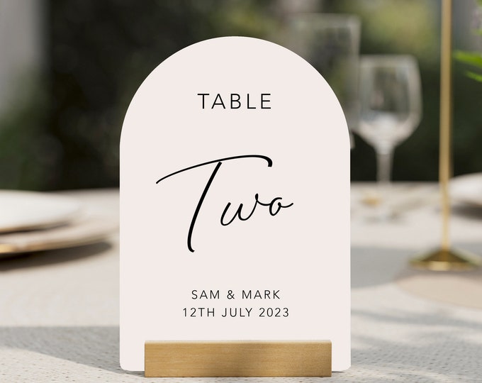 Tall Circled Wreath Table Numbers | Wedding Table Numbers | Wood Table ...