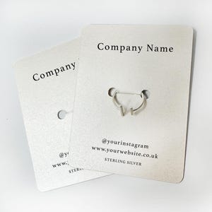 Custom Branded Jewellery Display Cards: Earring & Necklace Cards ...