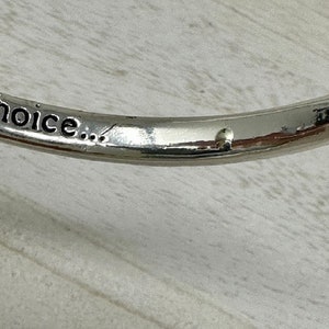 SLIGHTLY IMPERFECT Even Though We're Far Apart Message Bangle, Distant ...