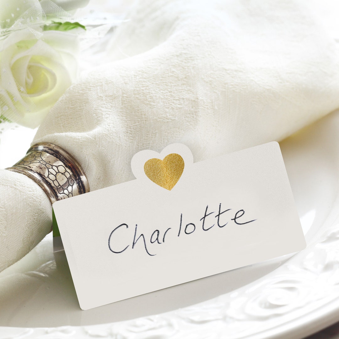 Place Cards for Events, Wedding Place Cards, Place Card Names, Table ...