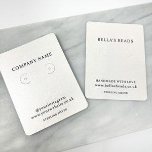 Custom Branded Jewellery Display Cards: Earring & Necklace Cards ...