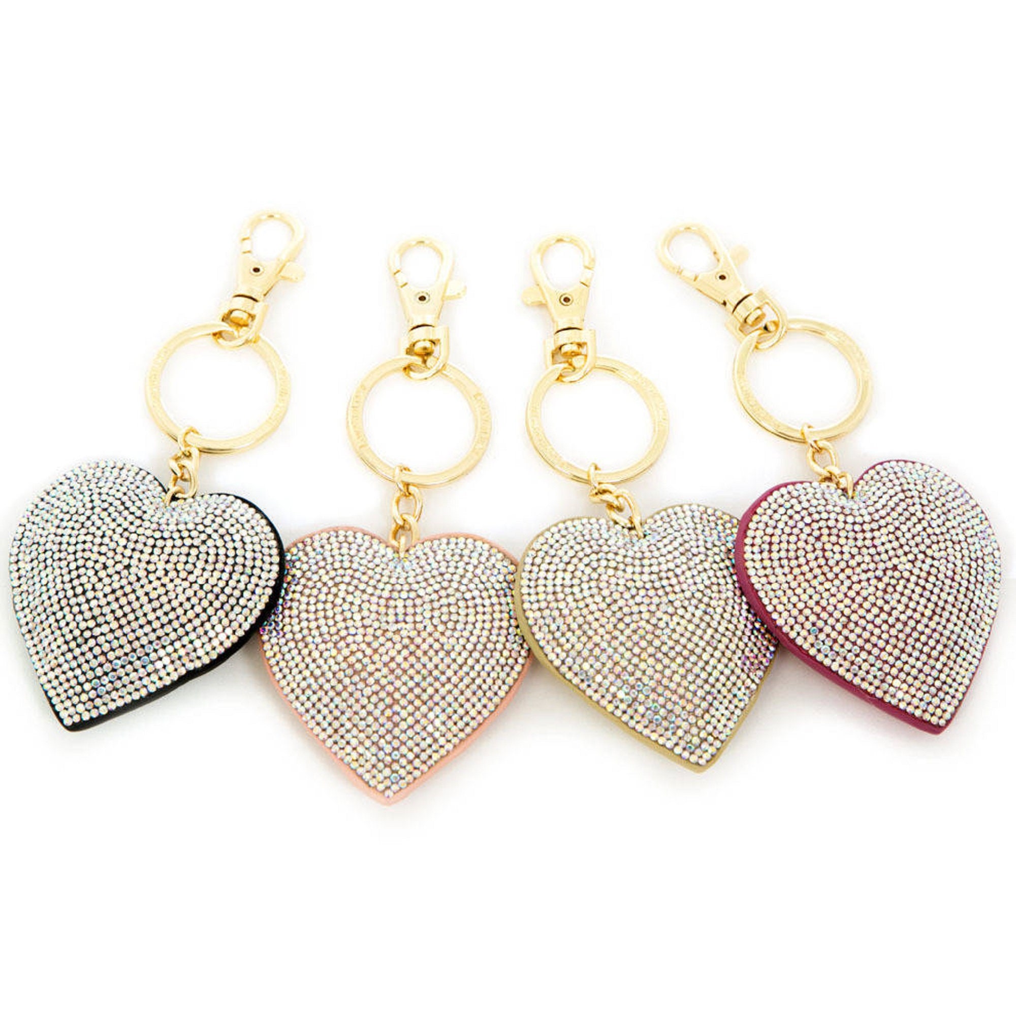 Personalised Sparkly Heart and Star Key Ring Gift for Her - Etsy UK
