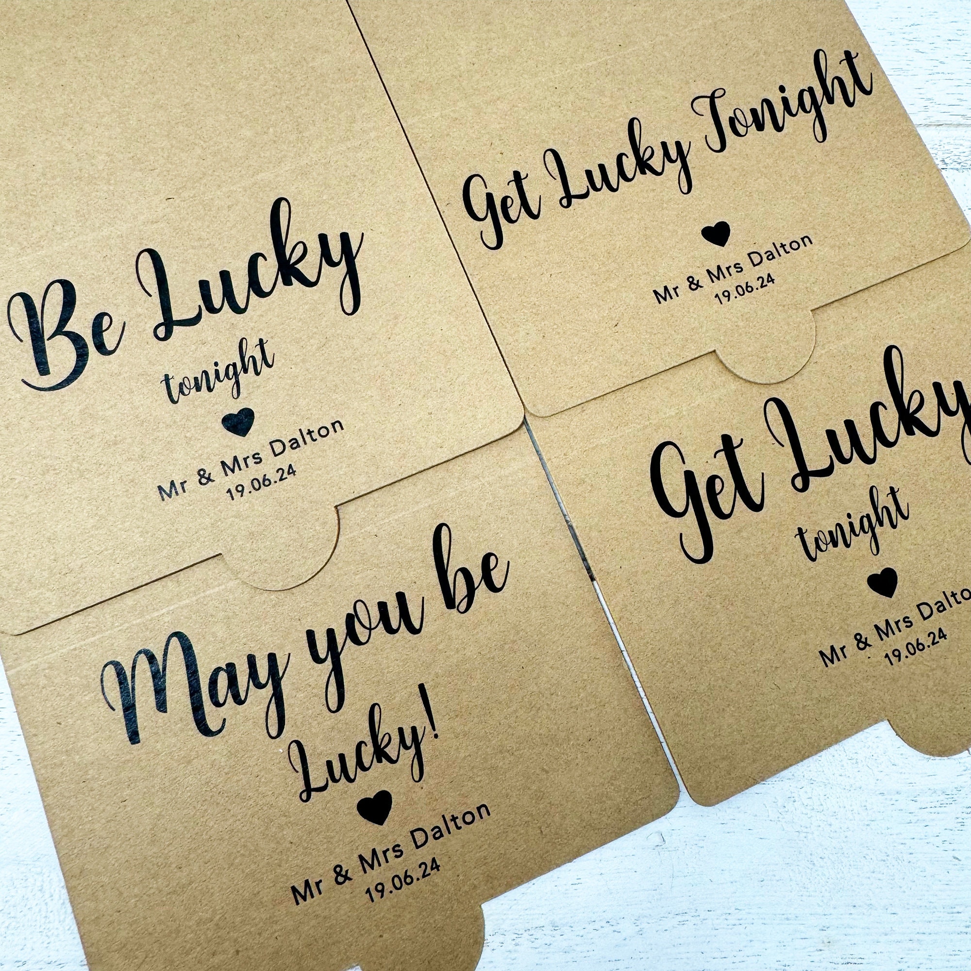 Personalized Lottery Ticket Holder: Wedding Favor Scratch Card Wallet ...