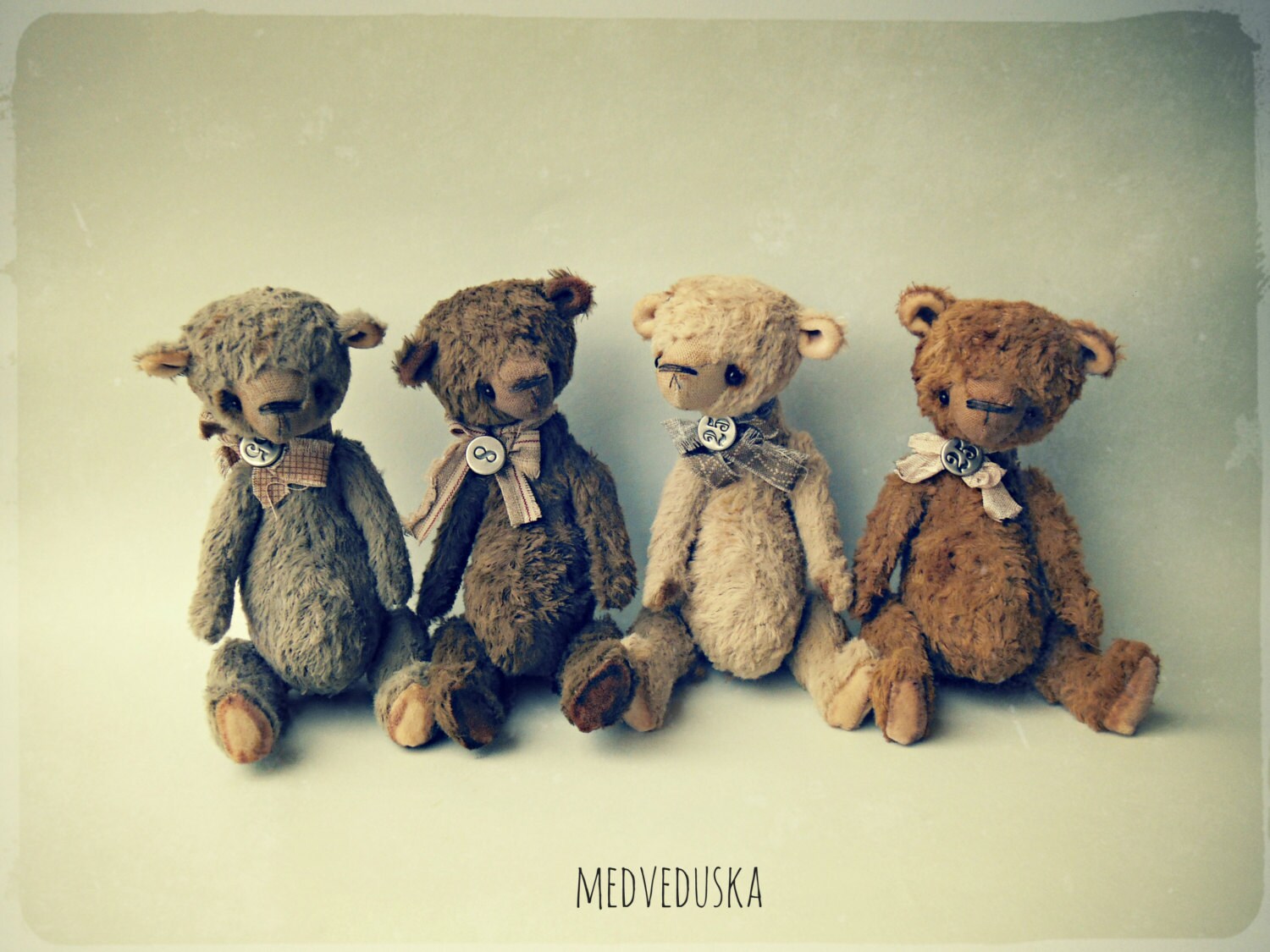 Artist Teddy Bear Pattern 6 Inch by Medveduska | Etsy