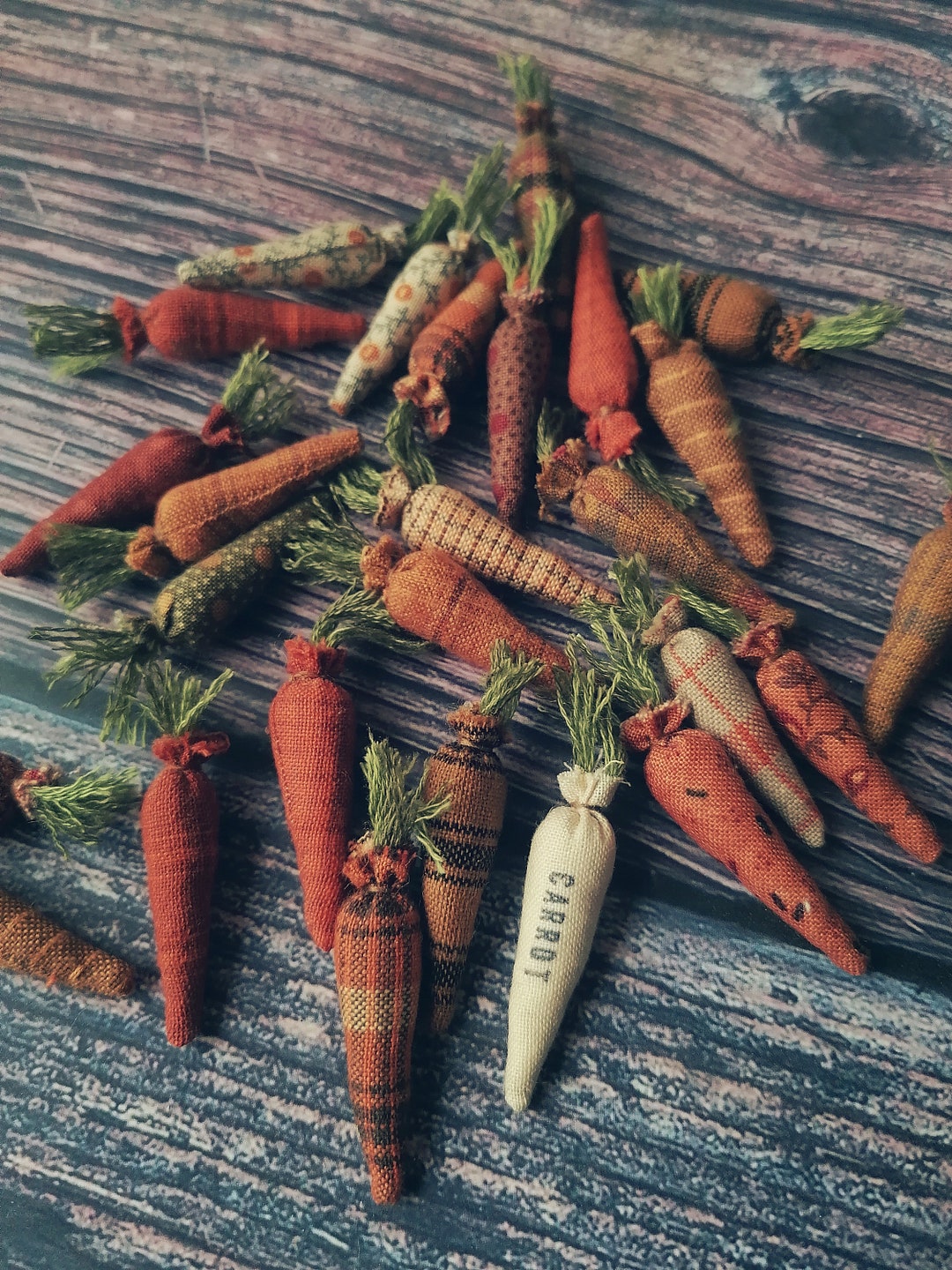 Primitive Miniature Carrot Pattern - Etsy