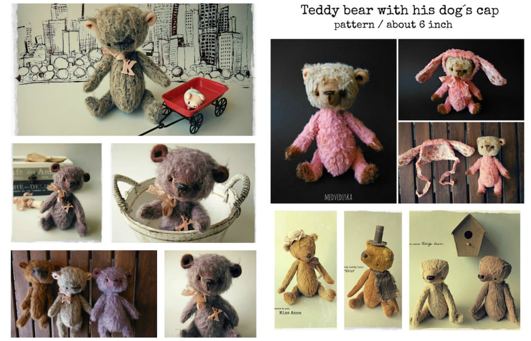 3 Teddy Bears Patterns for Price of 2! Best DEAL - Etsy
