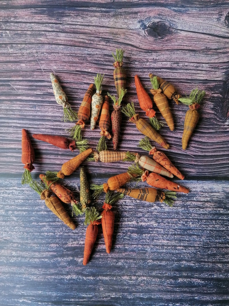 Primitive Miniature Carrot Pattern - Etsy