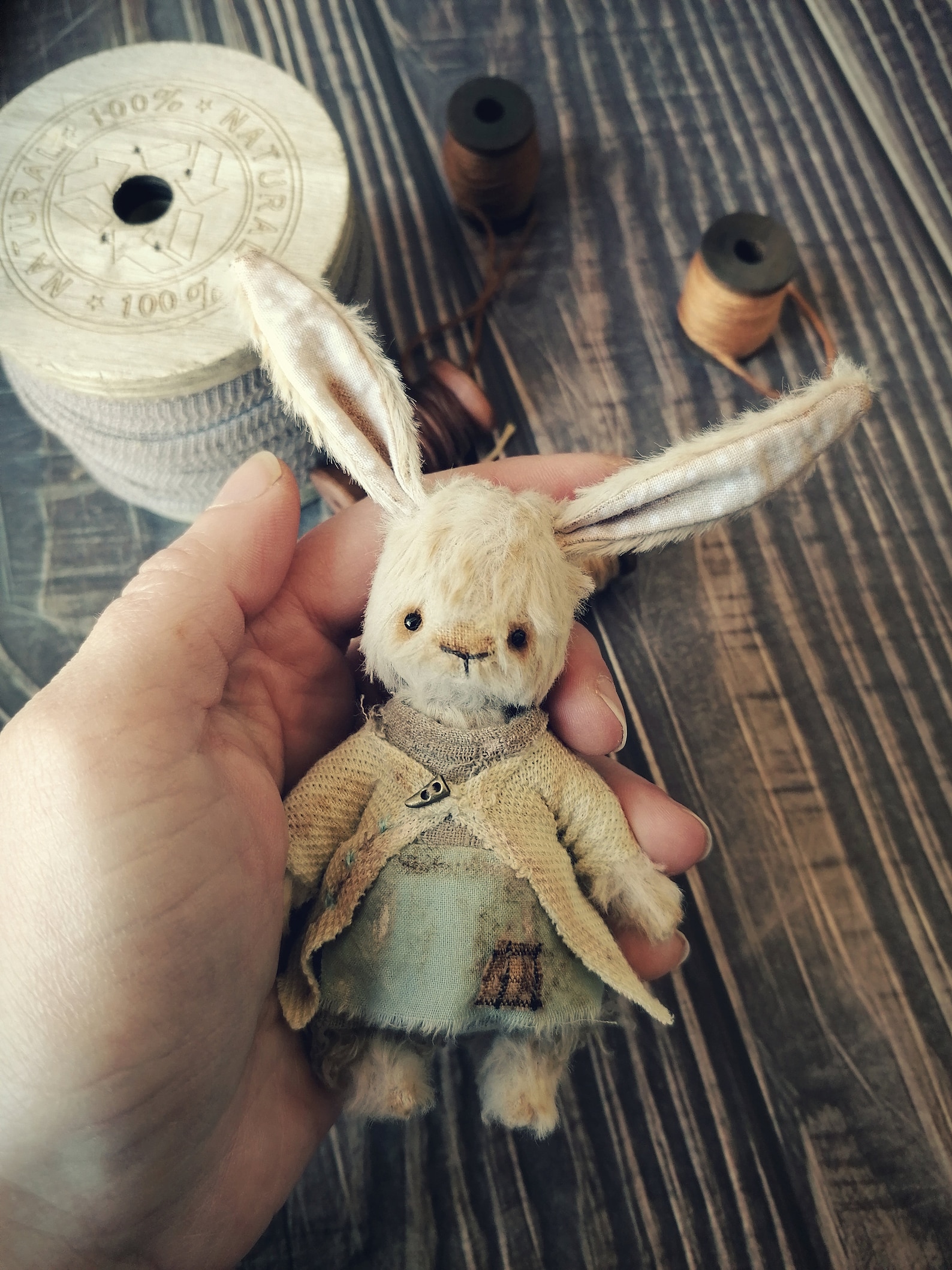 Artist Mini Teddy Bunny Pattern - Etsy