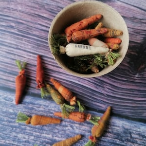 Primitive Miniature Carrot Pattern - Etsy