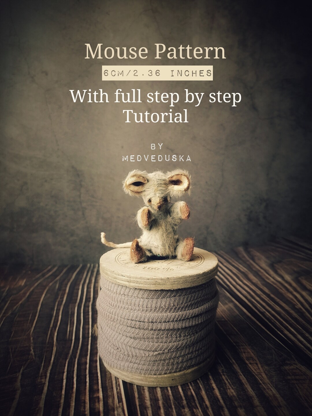 Mouse Pattern 2.36 Inches More Full Step by Step Tutorial - Etsy