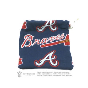 8 Atlanta Braves Color Vvashers W/ Storage Options - Washer Toss Game ...