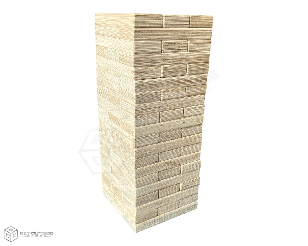Premium Tabletop Tower Block Set - 1x3 - 54 or 60 Blocks by Get Outside ...