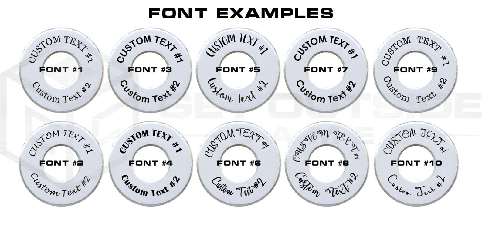 4 Custom Text Vvashers Washer Toss Game Washers by Get - Etsy