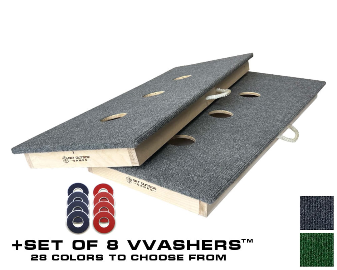 18x46 XL Premium 3 Hole Washer Toss Washers Game Boards W/ 8 Vvashers ...