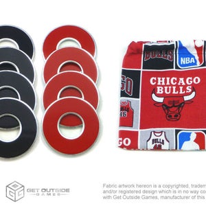 8 Vvashers W/ NBA Team Fabric Bag - Washer Toss Game Washers by Get ...