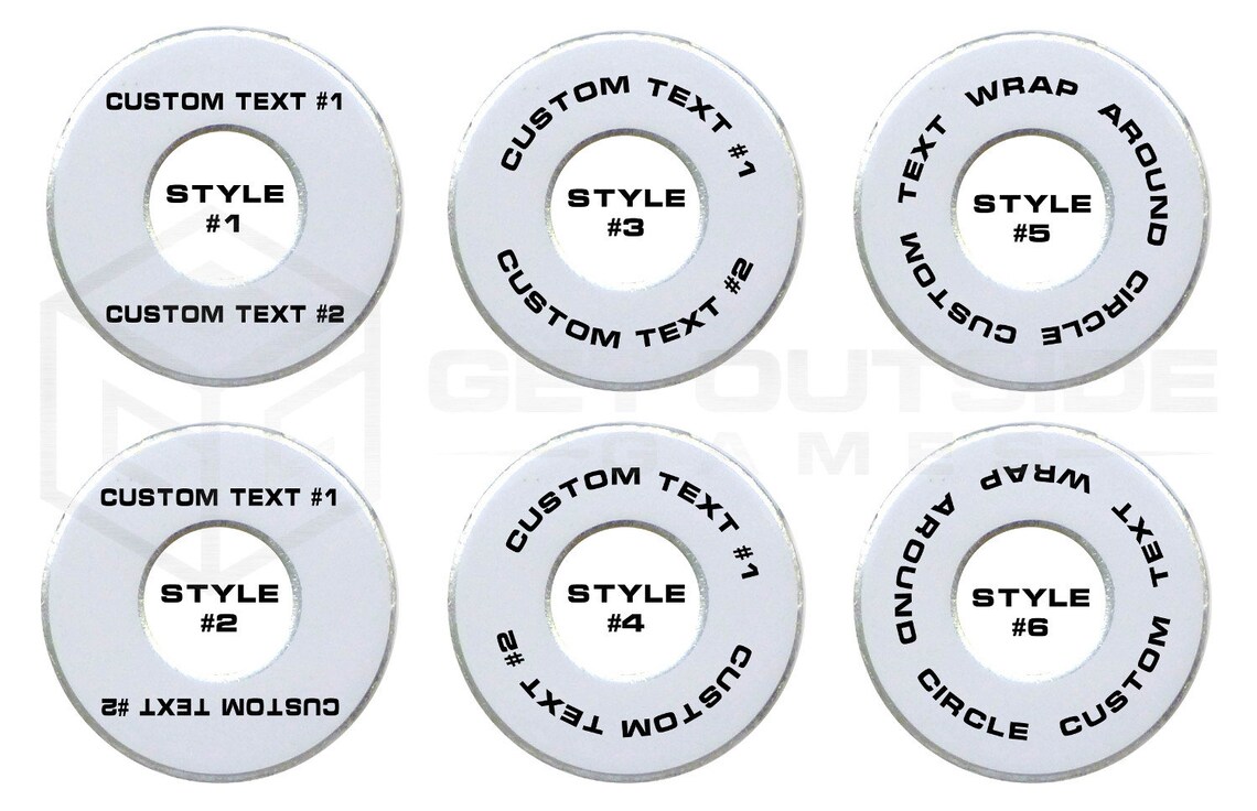 4 Custom Text VVashers Washer Toss Game Washers by Get | Etsy