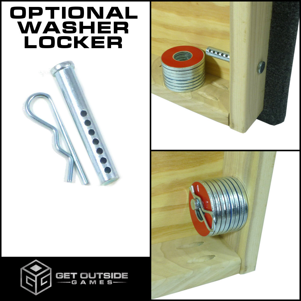 24x24 Full Size Premium 1 Hole Washer Toss Washers Game Boards W/ 8 ...