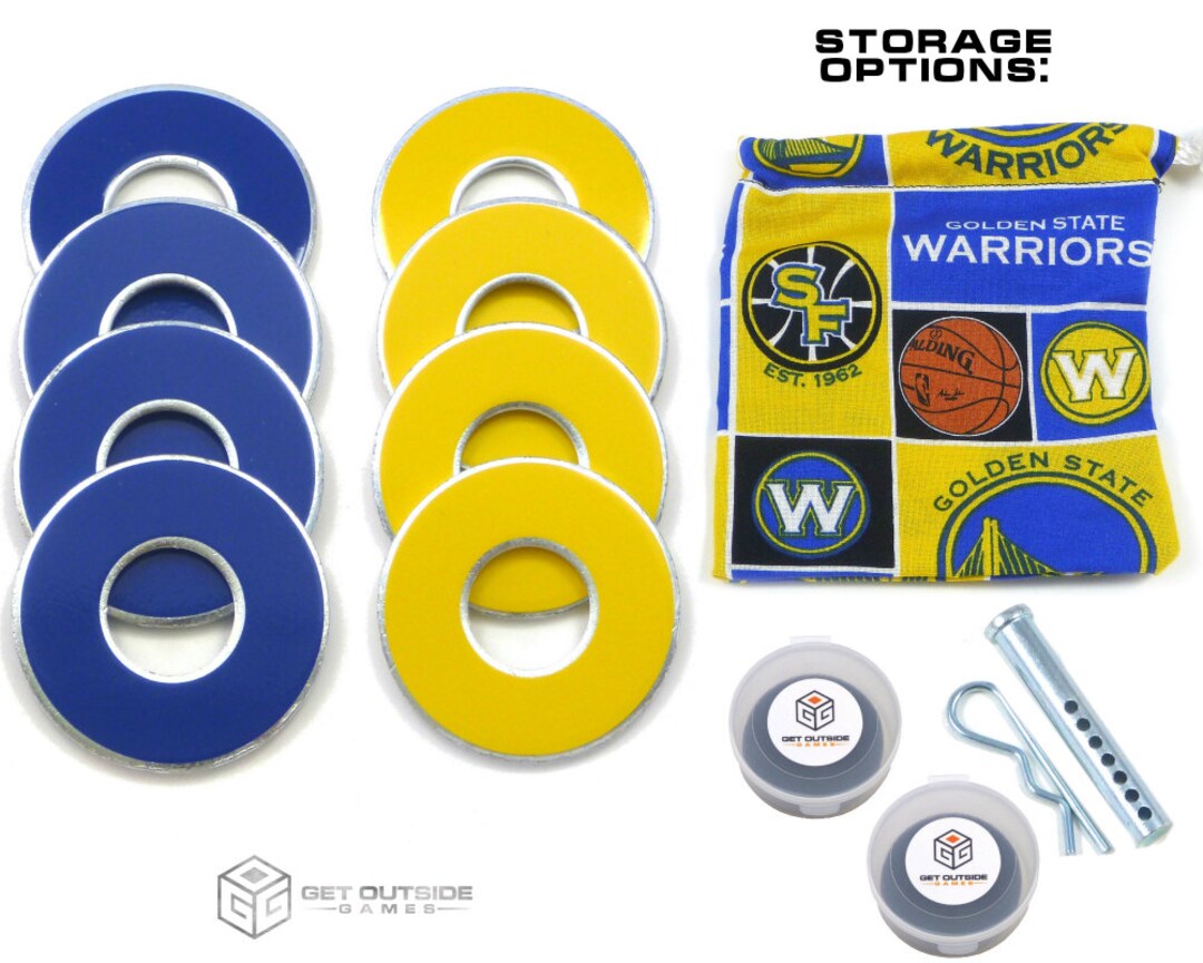 8 Golden State Warriors Color Vvashers W/ Storage Options - Washer Toss ...