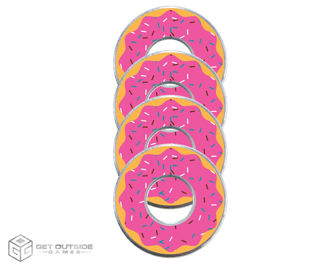 4 Donut Vvashers - Washer Toss Game Washers by Get Outside Games - Etsy