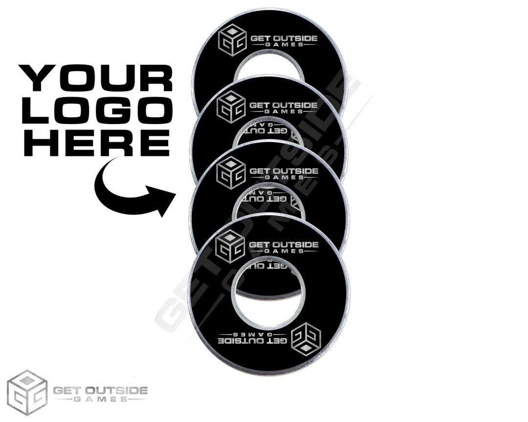 4 Custom Logo/graphic Vvashers - Washer Toss Game Washers by Get ...