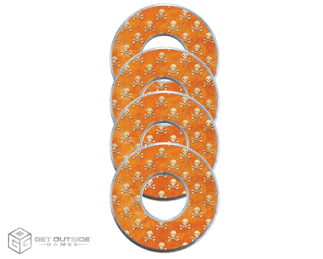 4 Skeleton Vvashers - Washer Toss Game Washers by Get Outside Games - Etsy