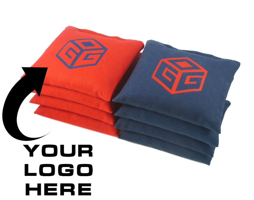 8 Custom Logo Classic Series Cornhole Bags - Corn Filled - Etsy