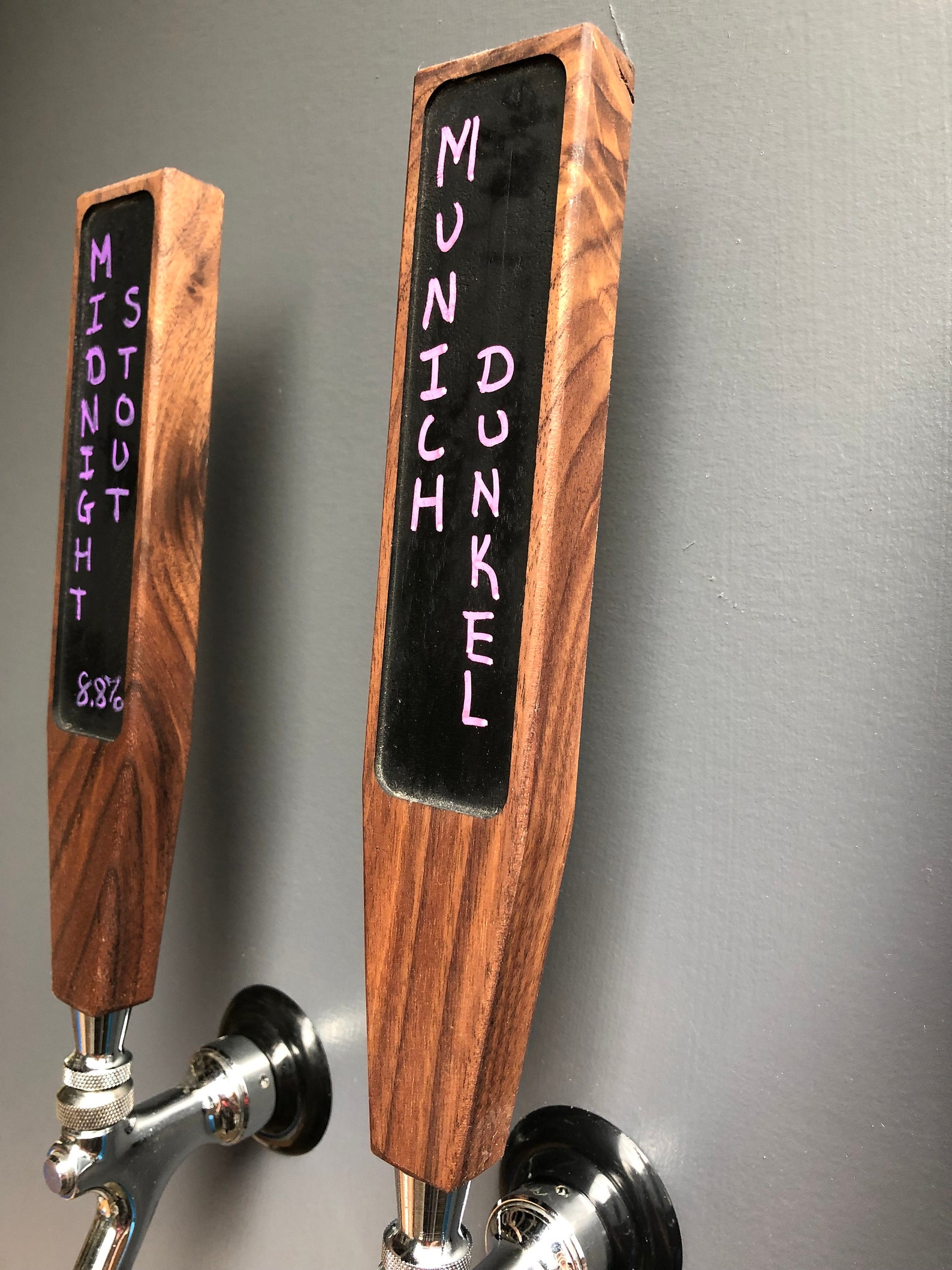 Handcrafted Walnut Tap Handle Tall | Etsy