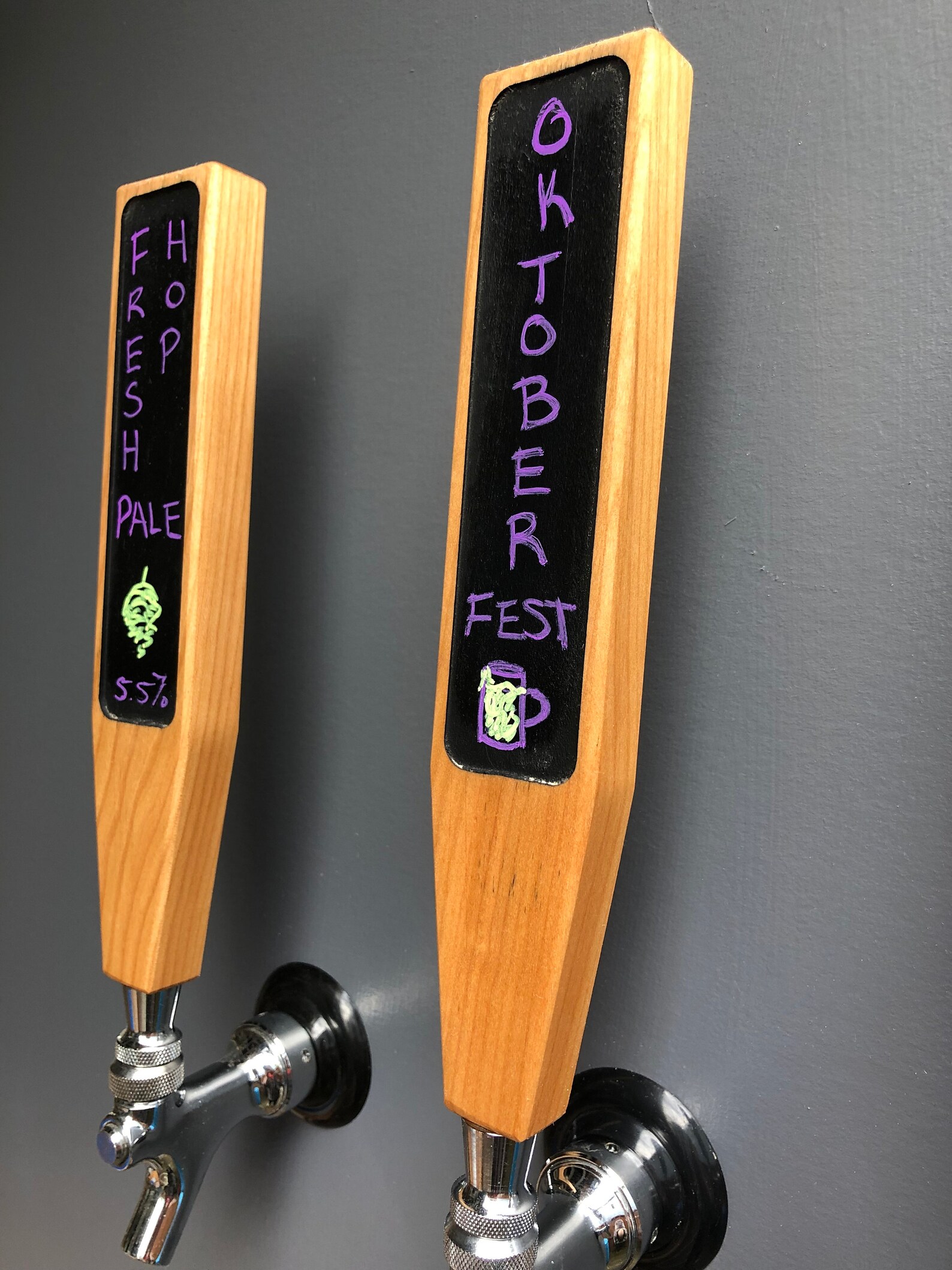 Handcrafted Cherry Tap Handle - Tall - Etsy