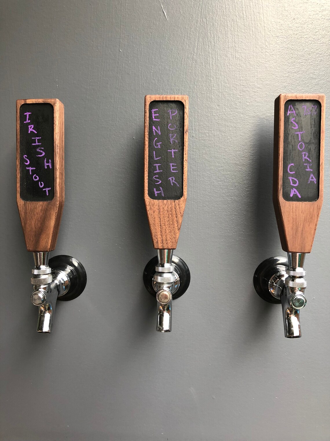 Handcrafted Walnut Tap Handle - Short - Etsy