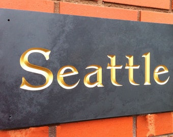 Deep Engraved Slate House Sign - Etsy UK