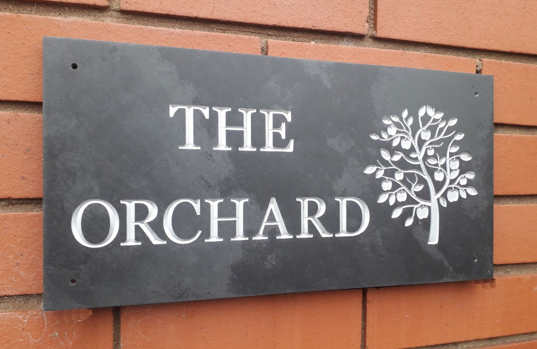 Deep Engraved Slate House Sign - Etsy UK