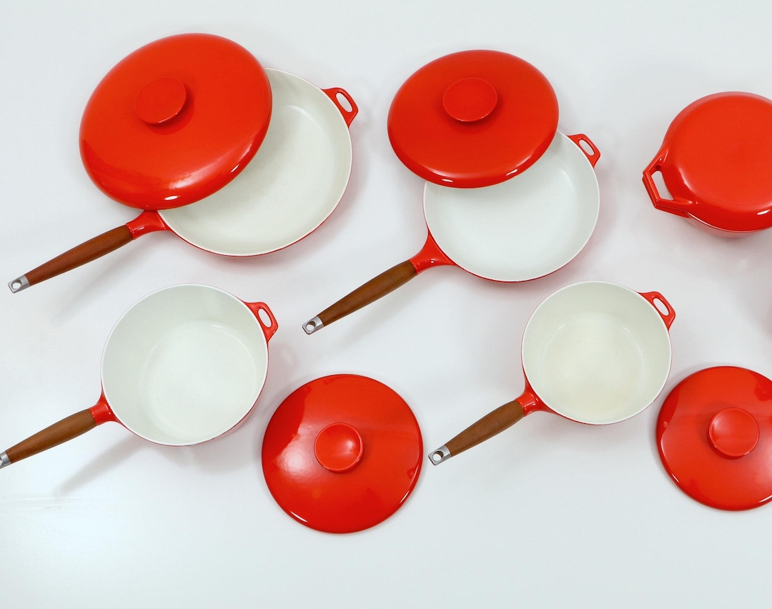 Vintage Mid Century Modern Danish Modern Red Copco Michael Lax Design ...