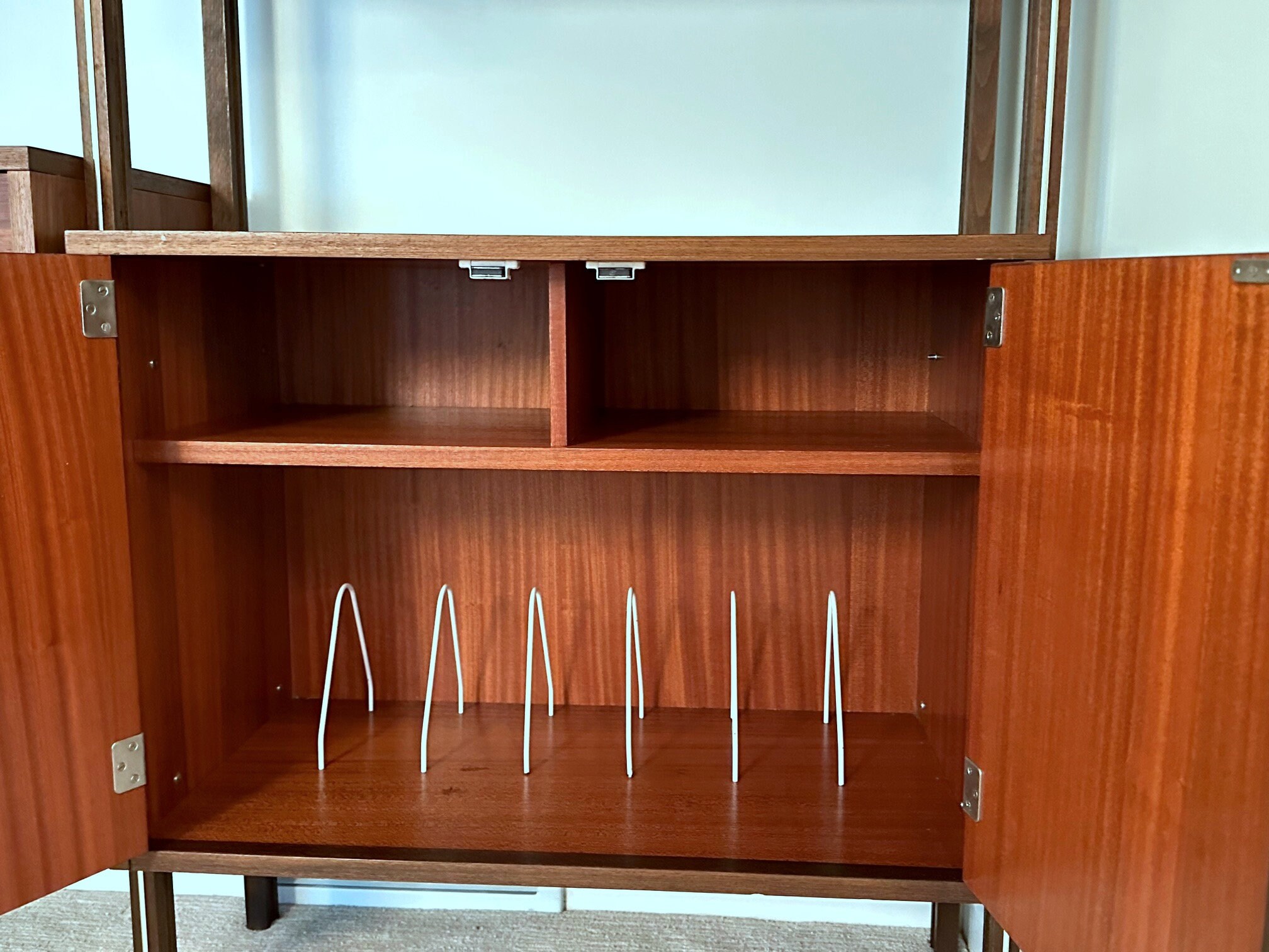 Mid Century Modern MCM Danish Styles Free Standing 3 Bay Wall Unit - Etsy